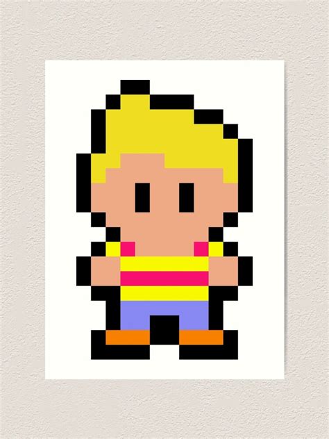 Pixel Lucas Art Print For Sale By Impishmatt Redbubble