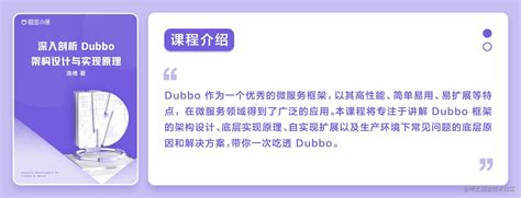 深入剖析 Dubbo 架构设计和实现原理 渔樵爱买基 掘金小册