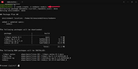 Create Nodejs Virtual Environments Using Conda In Linux Ostechnix