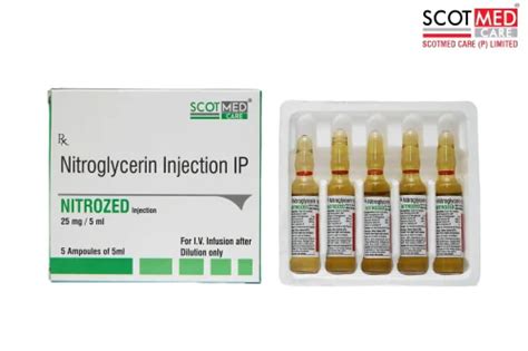 Nitroglycerin Injection Inr 18 Piece By Scotmed Care Private Limited