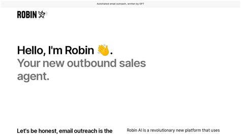 Robin Ai Ai Tool Details Price And Alternatives Aitach