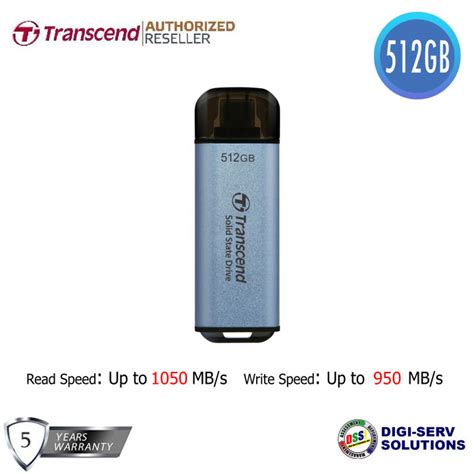 Transcend ESD C GB Type C Portable SSD TS GESD C USB Gbps D NAND Flash Up To