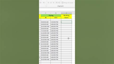 calculate working hours in excel excel interview question excel