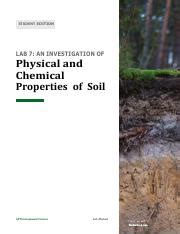 Lab Physical And Chemical Properties Of Soil Pdf Babe EDITION LAB AN INVESTIGATION OF