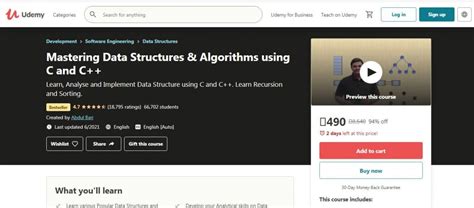 Best Data Structures And Algorithms Courses Udemy