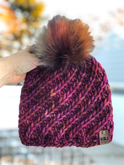Knit Pattern For Convolution Beanie Knitting Pattern Pdf Etsy