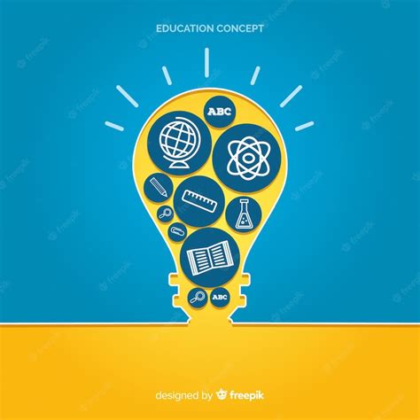 사랑스러운 손으로 그린 교육 개념 무료 벡터