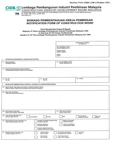 Cidb Levi L196 Formpdf
