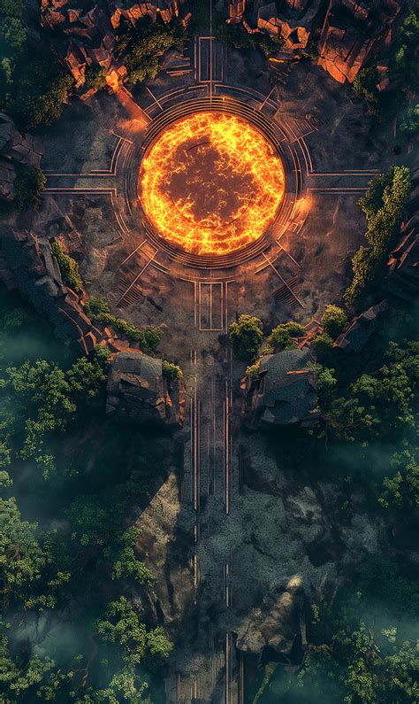 Fiery Core And Rocky Paths The Crazy Cartographer