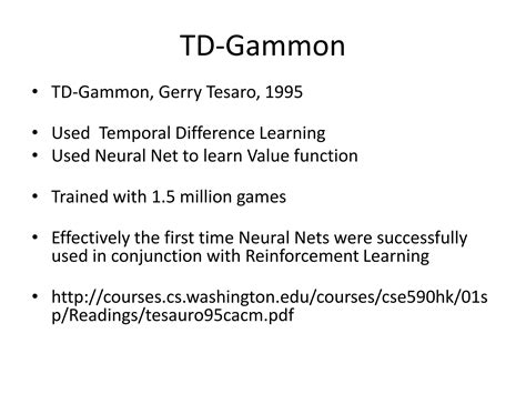 Reinforcement Learning And Artificial Neural Nets Ppt