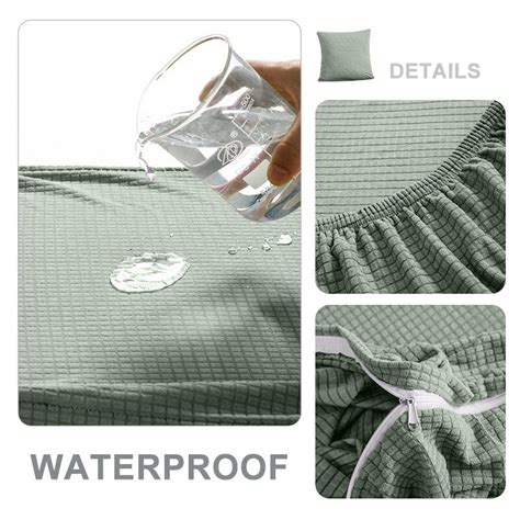 Badu Bg Калъф за фотьойл Разтегателна вана Калъф за столове Плътен цвят Единичен калъф за диван