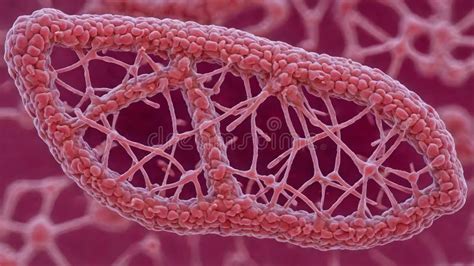 Microscopic Lattice Of Cellular Nodes And Fibrous Connectors Stock Image Image Of Cells