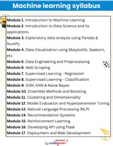 Machine Learning Course Syllabus With Downloadable PDF