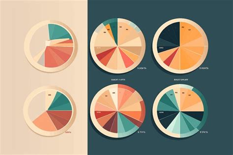 Premium Vector Circle Pie Chart Set Colorful Diagram With 10 Sections Vector Illustration