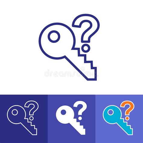 Password Hint Icon With Question Mark Stock Vector Illustration Of Padlock Forgot 89169078