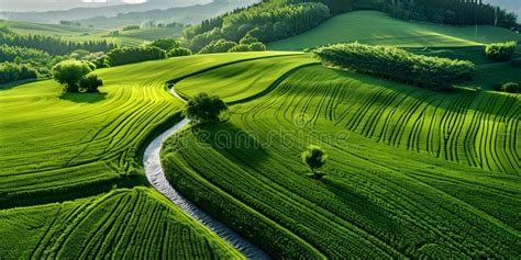 Modern Farming Efficient Irrigation Systems For Water Conservation And Crop Production Stock