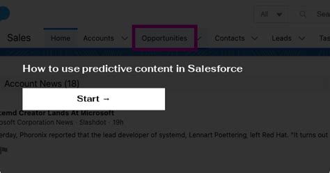 How To Use Predictive Content In Salesforce