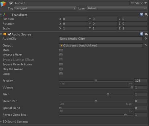 Routing Audio From Timeline To Mixer Unity Engine Unity Discussions