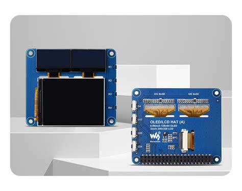 Raspberry Pi Oledlcd Hat Onboard 2inch Ips Lcd Main Screen And Dual 0