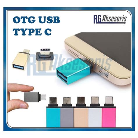 Jual RGAKSESORIS OTG BESI USB TYPE C Sambungan Connector Type C To Normal USB Port Converter