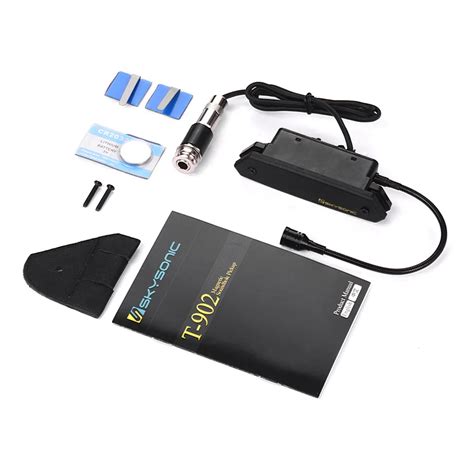 Skysonic T 902 어쿠스틱 기타 픽업 마그네틱 마이크 클래식 포크 기타 용 볼륨 컨트롤이있는 듀얼 픽업 시스템기타
