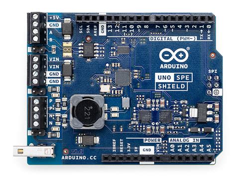 Arduino Uno Spe Shield Ethernet And Rs485 Connectivity For Uno R4