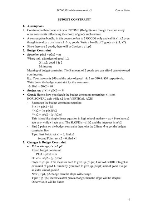 Econ2101 Microeconomics 2 Unsw Hd Notes Econ2101 Microeconomics 2 Unsw Thinkswap
