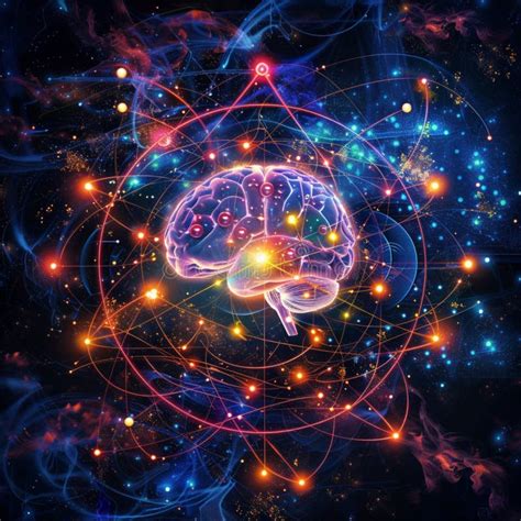 A Surreal Brain Machine Above An Open Book With A Heart Shaped Lock