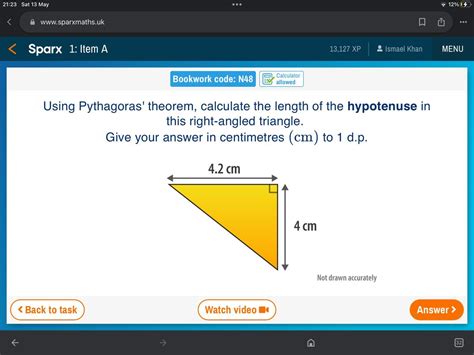 Sparx 1 Item A Bookwork Code N48