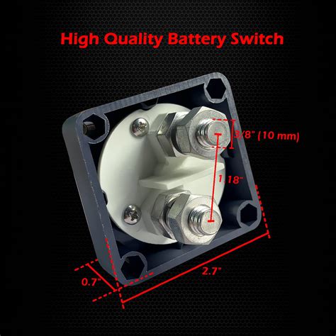 Ampper Panel Mounted Battery Switch 12v 48v Marine