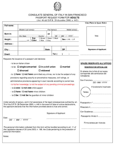 Fillable Online Passport Request Form For Adults Art 46 Del Dpr 28 Fax Email Print Fillable Online Passport Request Form For Adults Art 46 Del Dpr 28 Fax Email Print