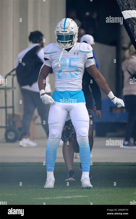 Team Ice Defensive Back Edrees Farooq 25 Runs Onto The Field During