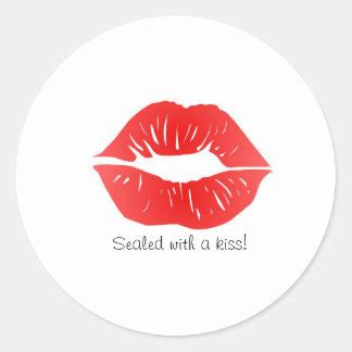 Sealed With A Kiss Stickers Zazzle