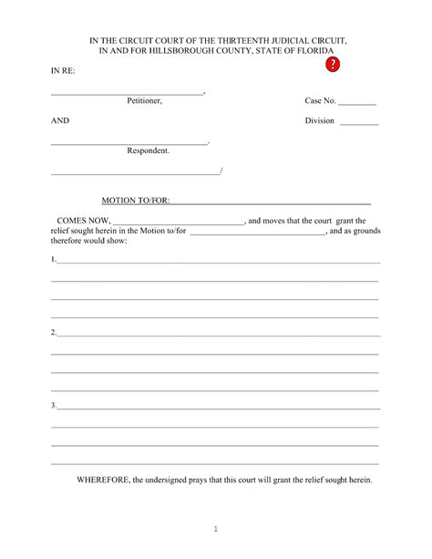Edit And Sign The Blank Court Motion Forms