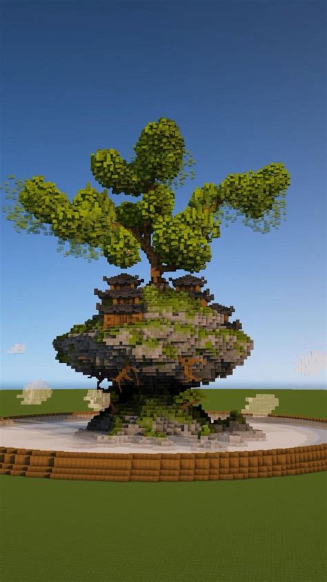 Floating Tree Island Minecraft Timelapse