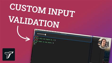 How To Implement Custom Input Validation In Textual Youtube