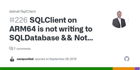 Sqlclient On Arm Is Not Writing To Sqldatabase Not Throwing An Error Issue Dotnet