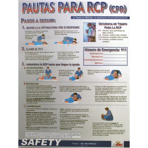 Cpr Guidelines Spanish Poster Premium Spray Equipment And Industrial