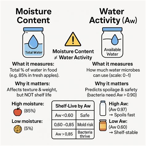 Moisture Content Vs Water Activity Whats More Important