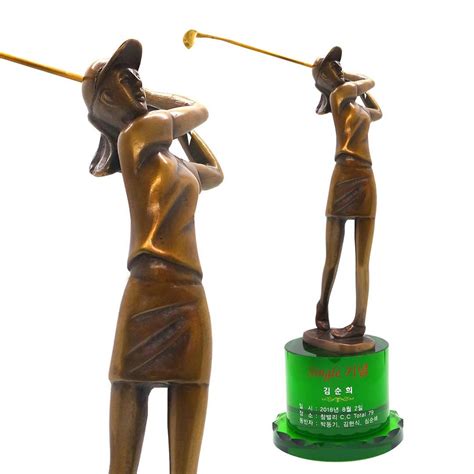 거산기획 황동트로피 ️재질 황동 그린크리스탈 ️사이즈 가로18cm 세로29cm