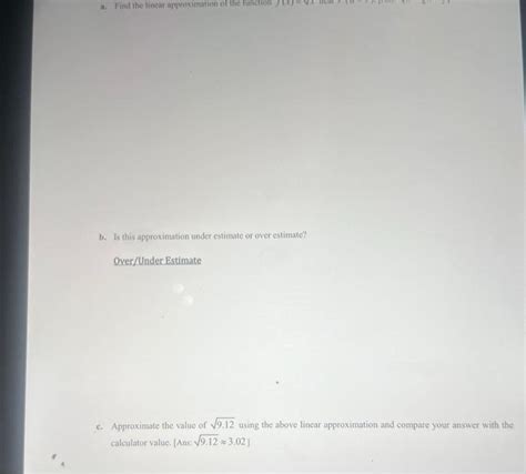 Solved B Is This Approximation Under Estimate Or Over