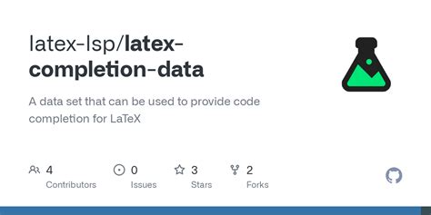 Compare Latex Lsp Latex Completion Data GitHub