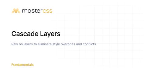 Cascade Layers Master Css