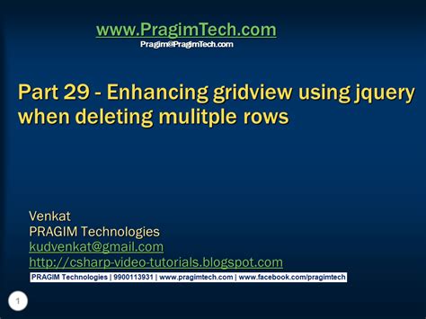 Sql Server Net And C Video Tutorial Part 29 Enhancing Gridview