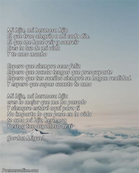 Cinco Poemas Bonito Para Mi Hija Poemas Online