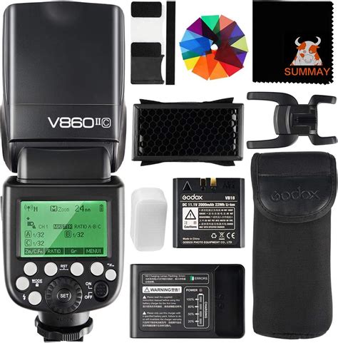 Amazon.com : GODOX V860II-C Camera Flash Speedlite for Canon Camera 2 ...