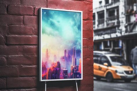 Ai Generative Poster With Blank Space On The Wall Stock Illustration Illustration Of Frame