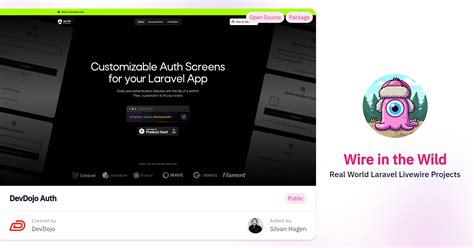 devdojo auth wire in the wild