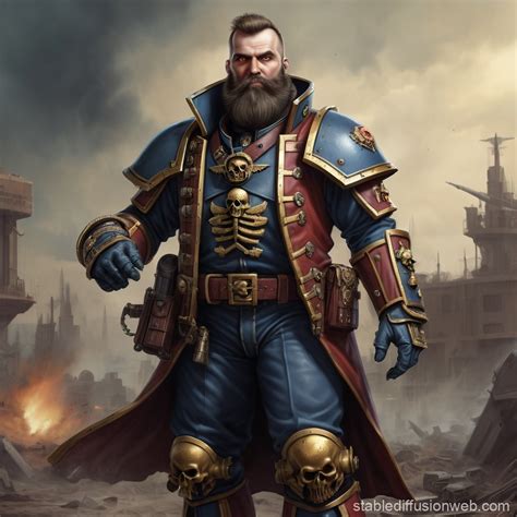 Warhammer 40k Rogue Trader Portrait Stable Diffusion Online
