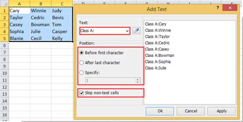 How To Add Text To The Beginning Or End Of All Cells In Excel